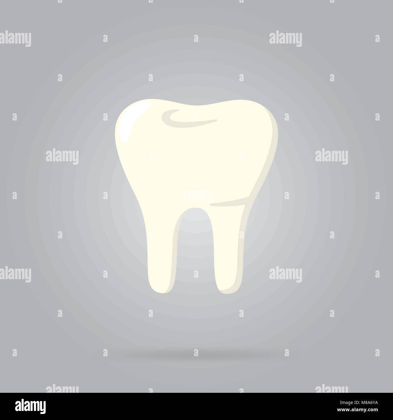 Isolated white tooth vector logo Stock Vector Images - Alamy