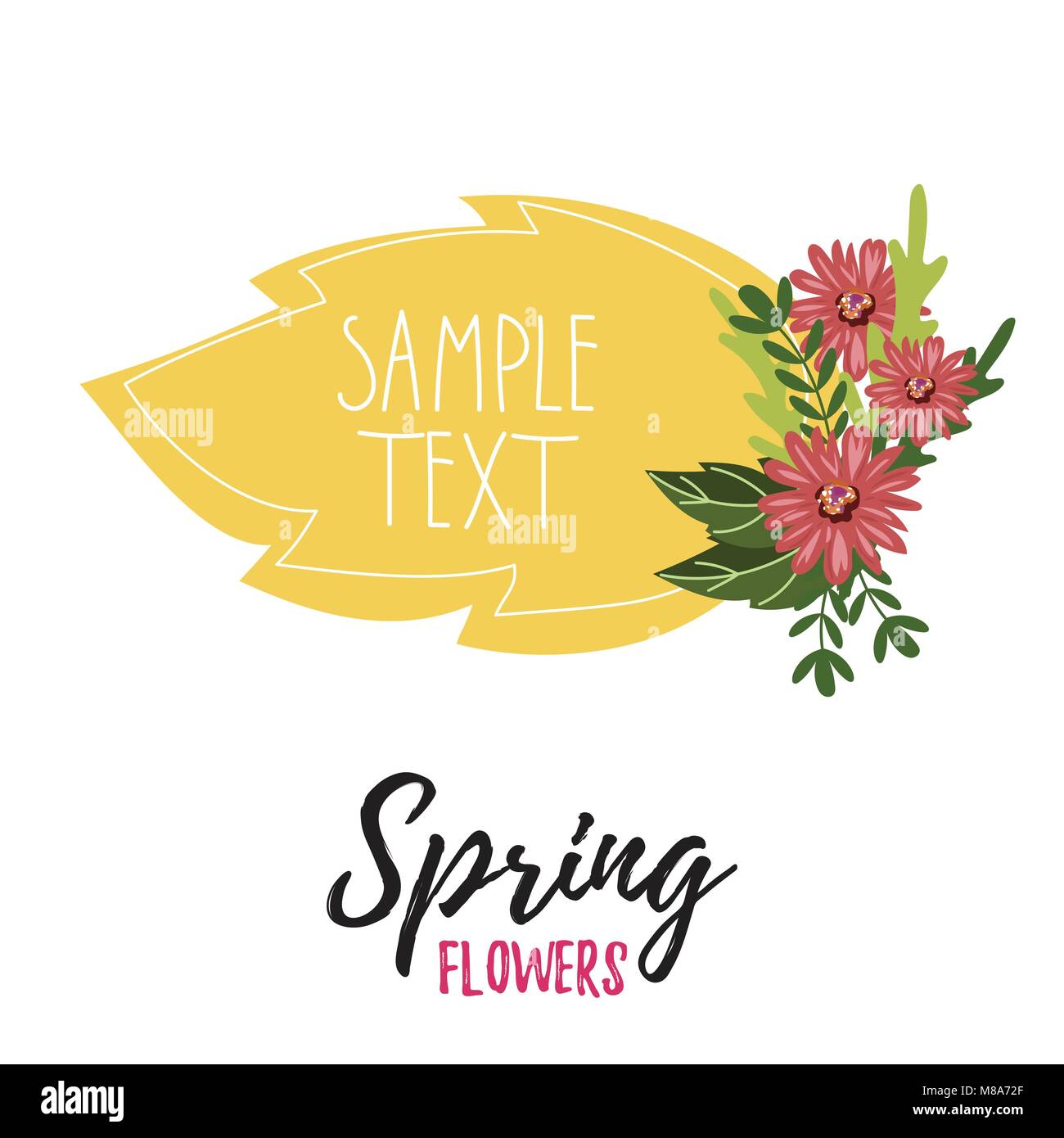 Flowers isolated vector Stock Vector Image & Art - Alamy