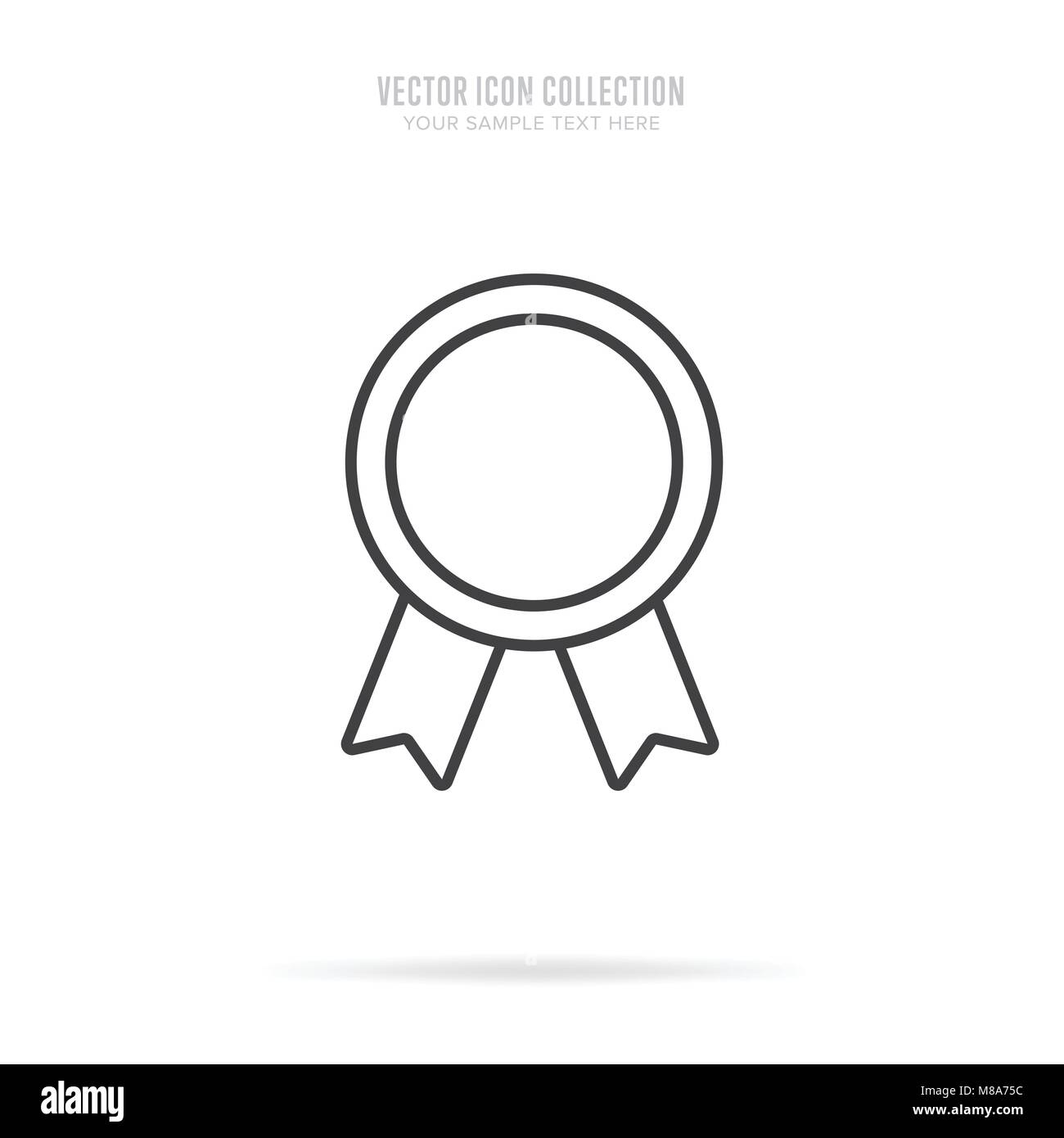 1st Place Ribbon Black And White