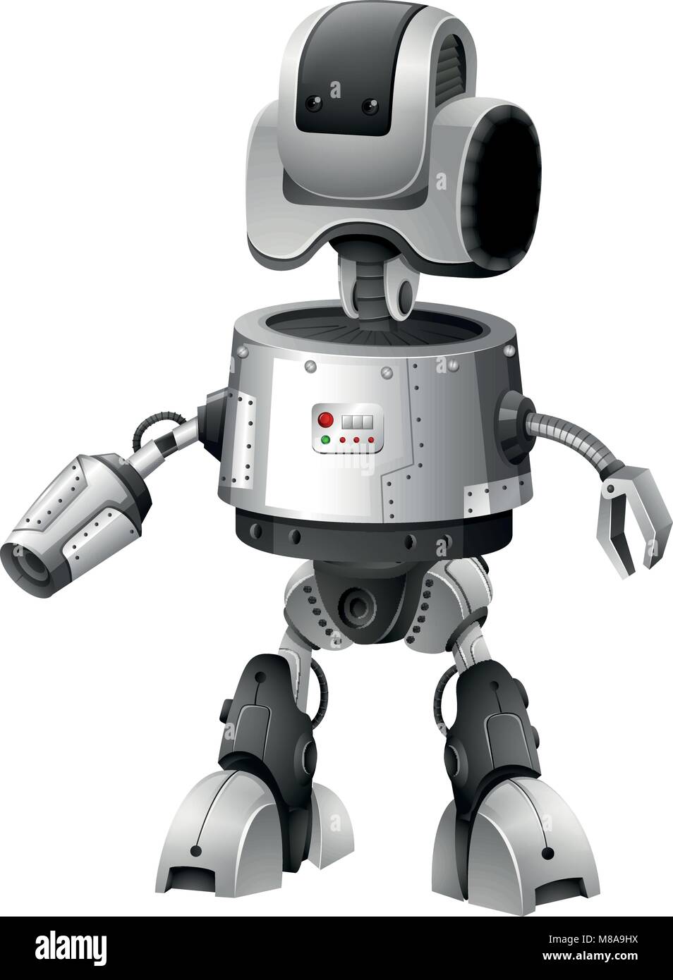 Robot design with advance features illustration Stock Vector Image ...