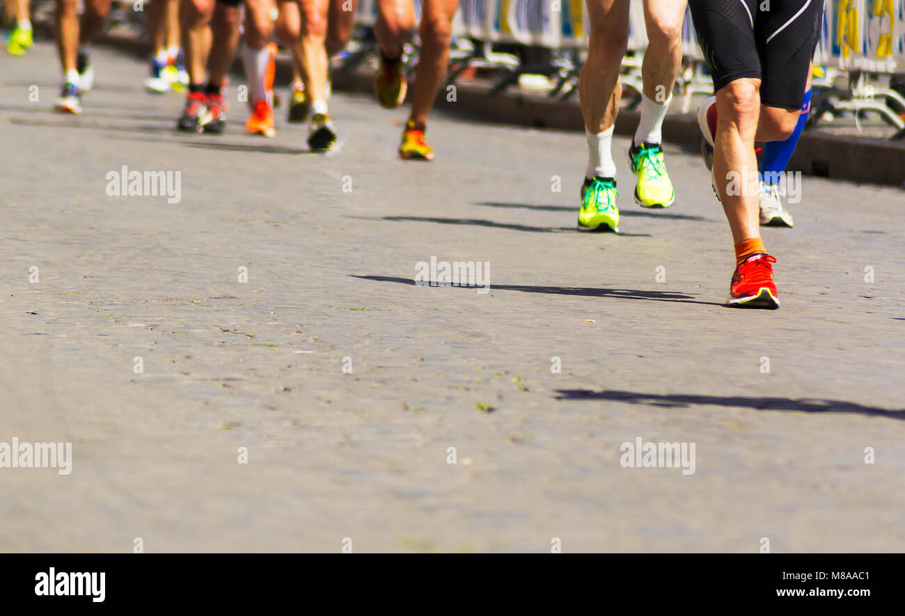 Marathon runner legs hi-res stock photography and images - Alamy