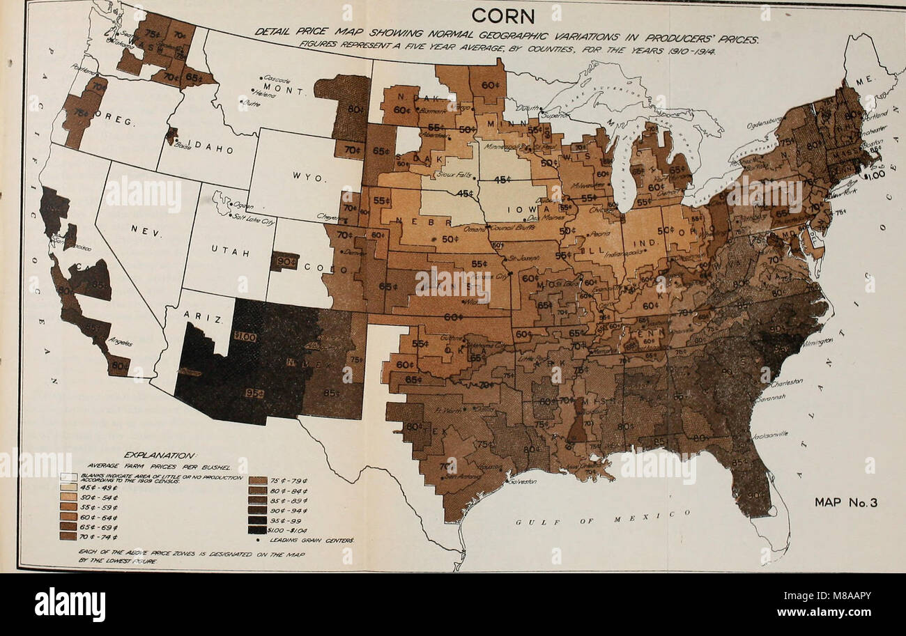 This study, published in 1918, examines the geographical variations in ...