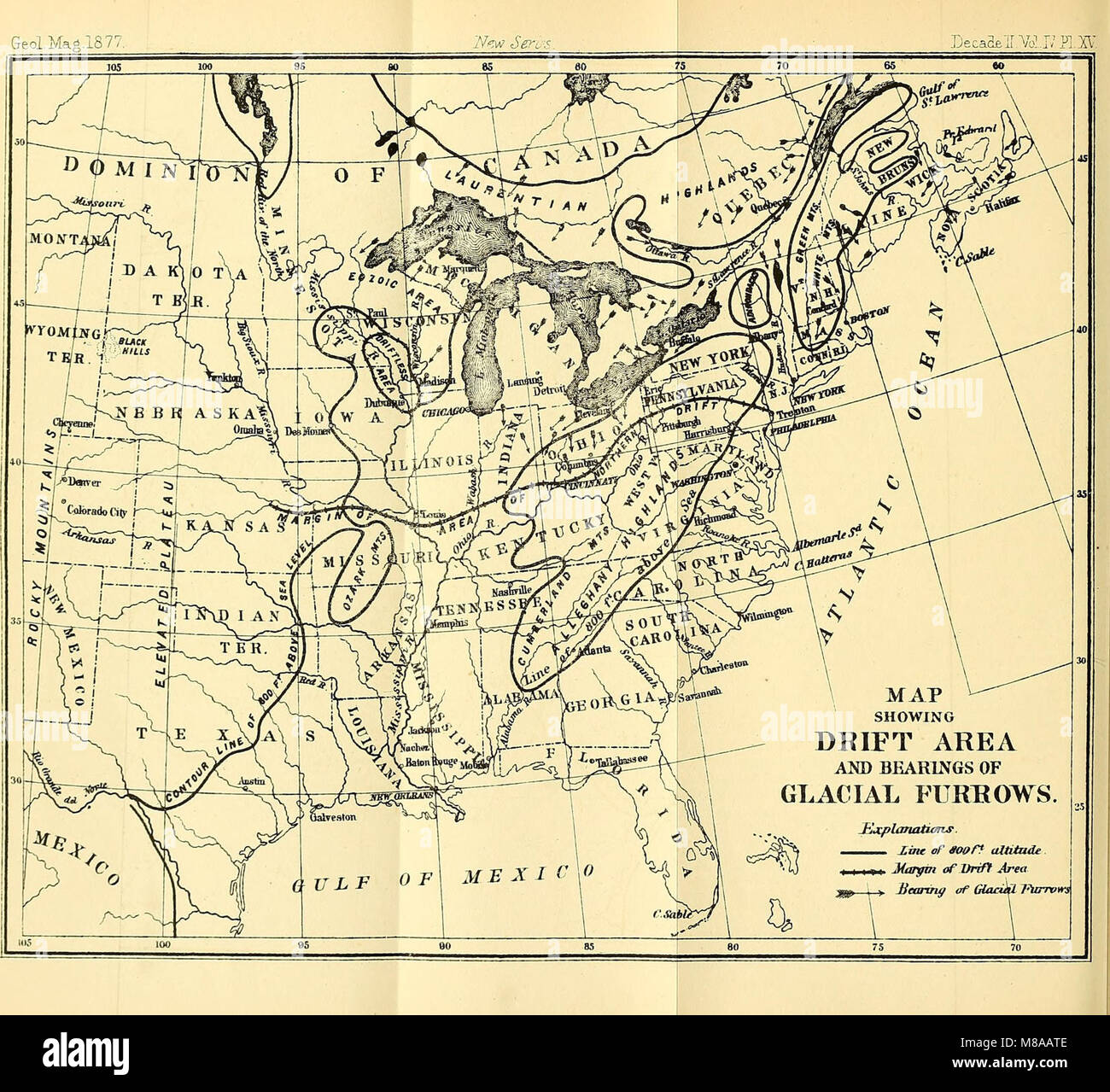 The 1877 edition of the Geological Magazine, focusing on geological ...