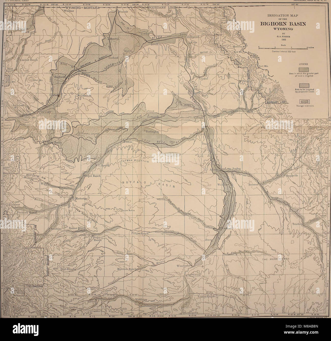 Geology and water resources of the Bighorn Basin, Wyoming (1906 ...