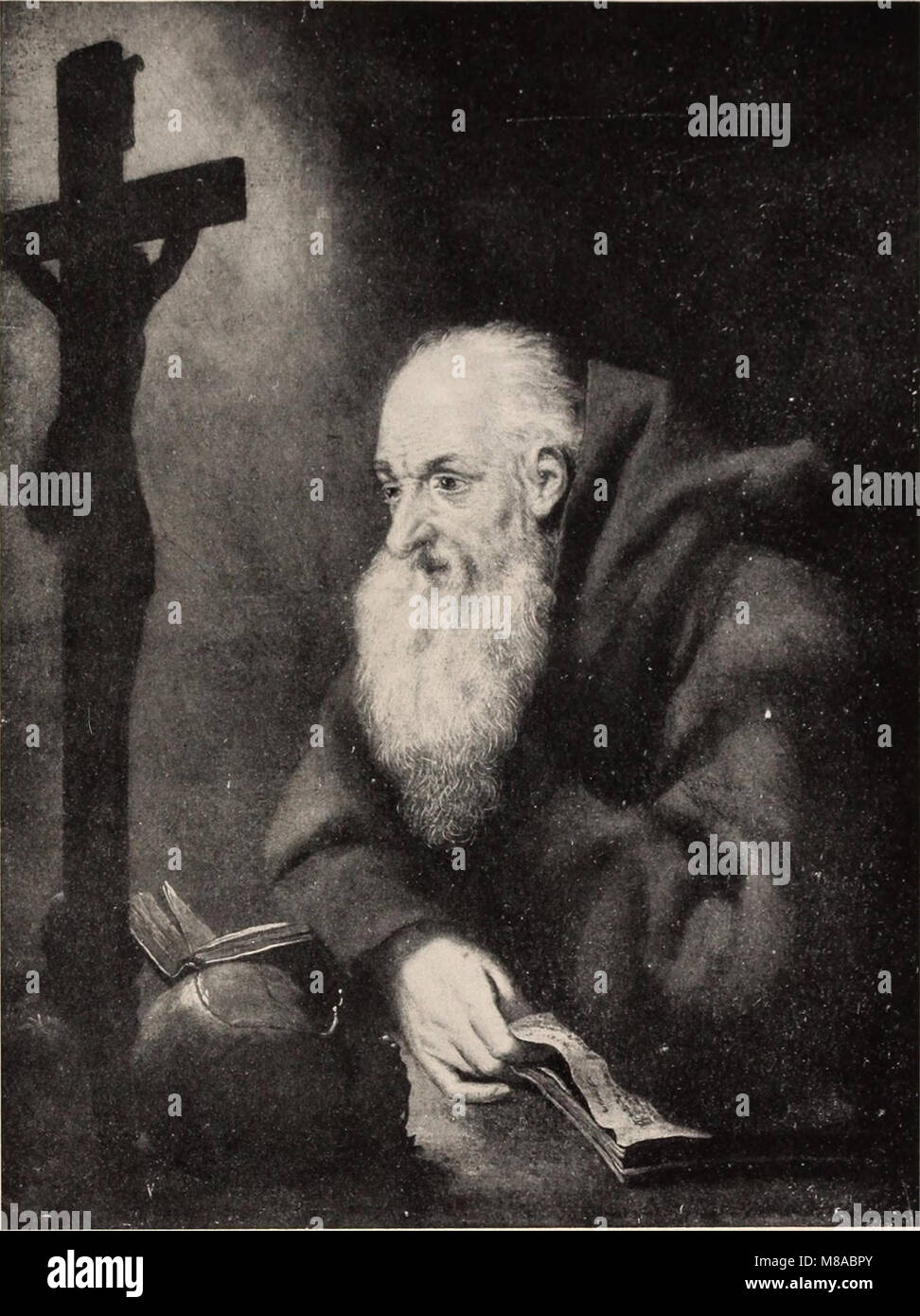*A Hermit* (1653) by Gerard Dou is a detailed painting depicting a ...