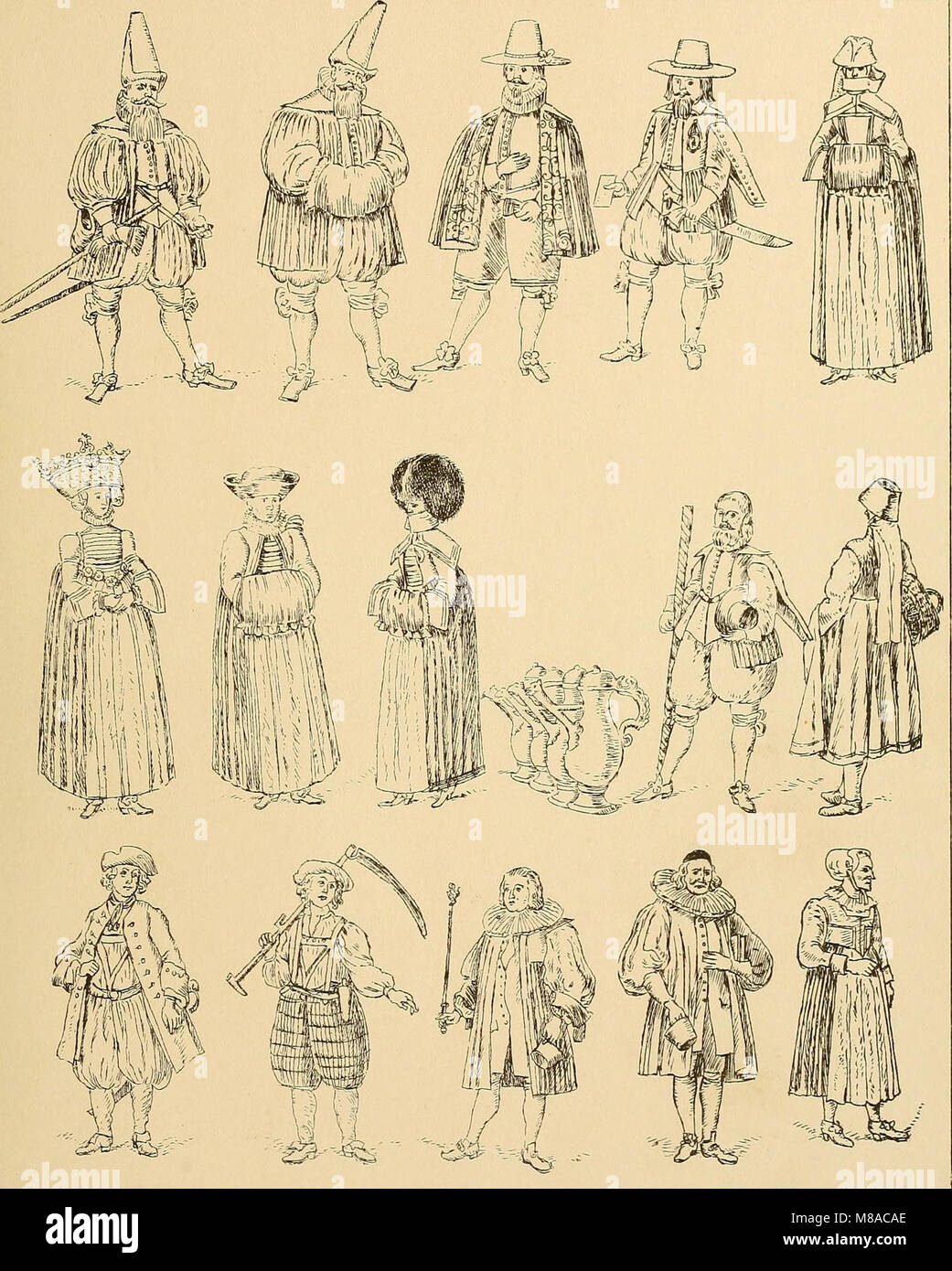 A historical account of costume evolution, focusing on fashion trends ...
