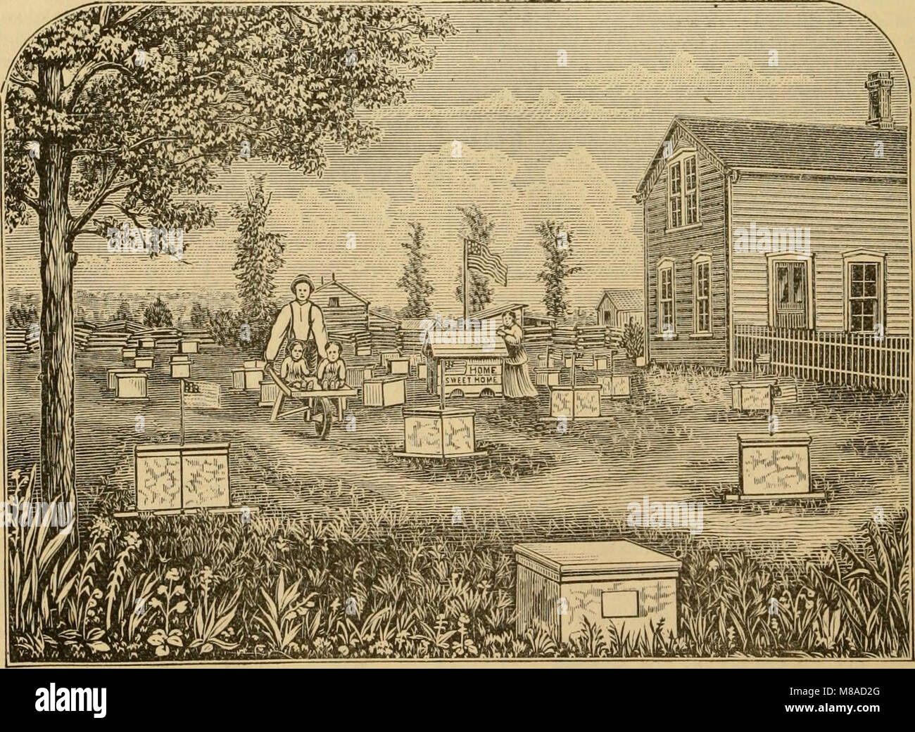 Gleanings in bee culture (1880) (14579051507 Stock Photo - Alamy