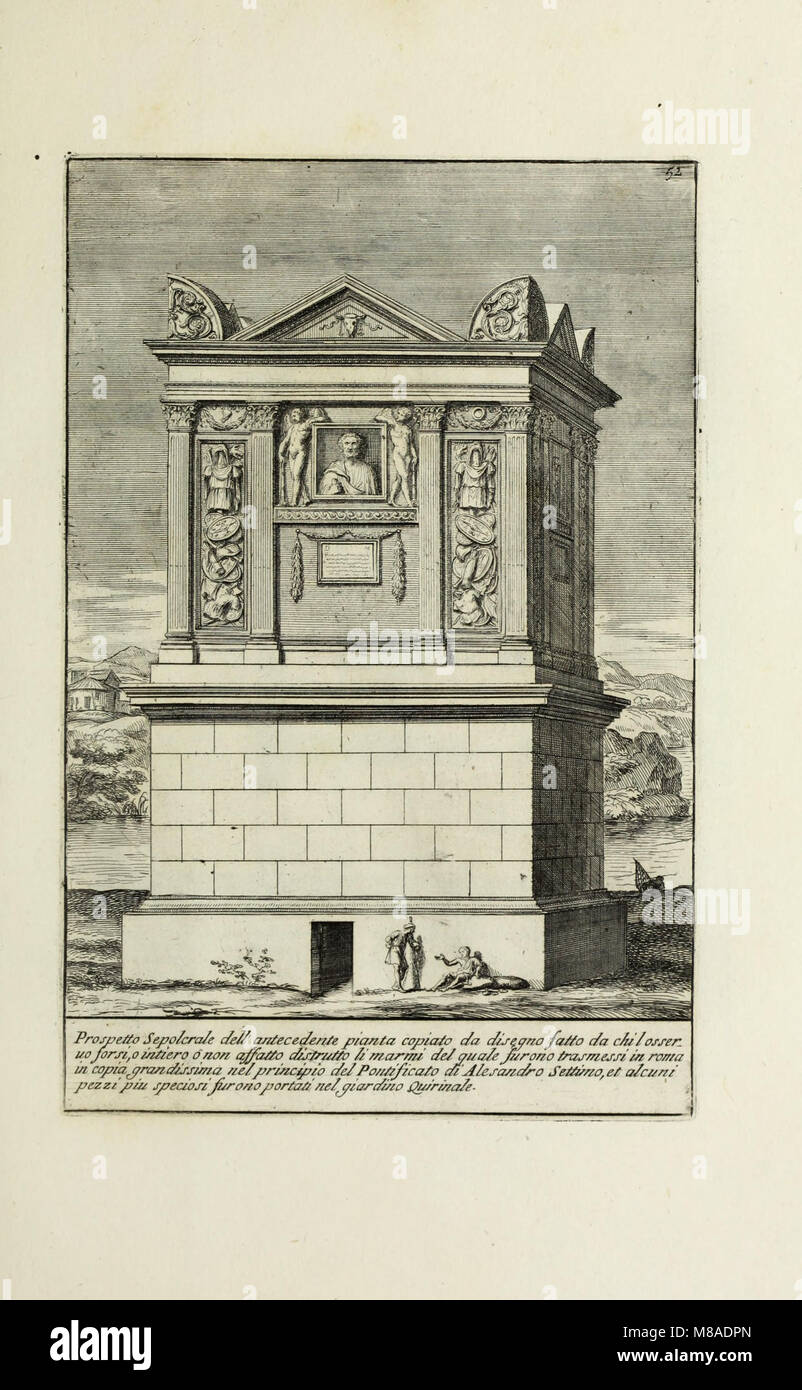 A 1767 work detailing the ancient Roman and Etruscan tombs and ...