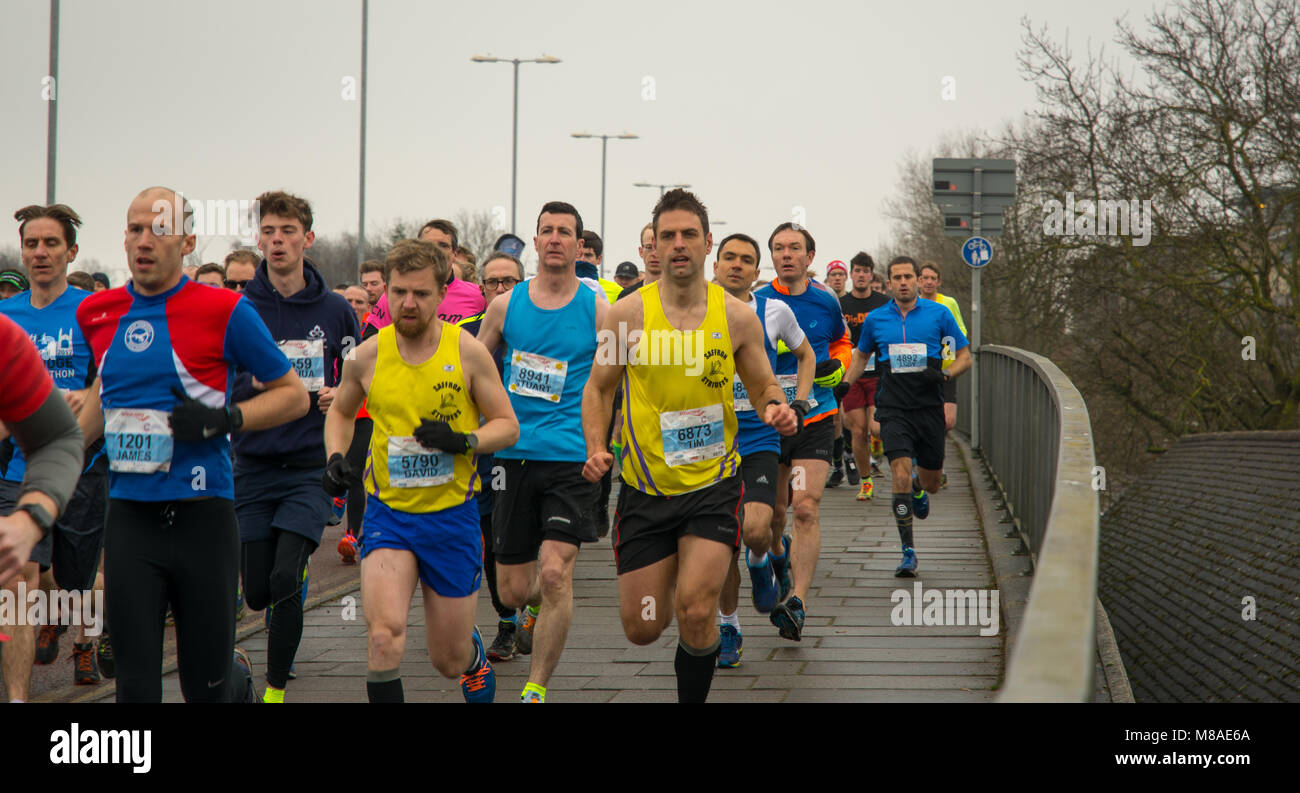 Marathon runners Cambridge Uk Stock Photo - Alamy