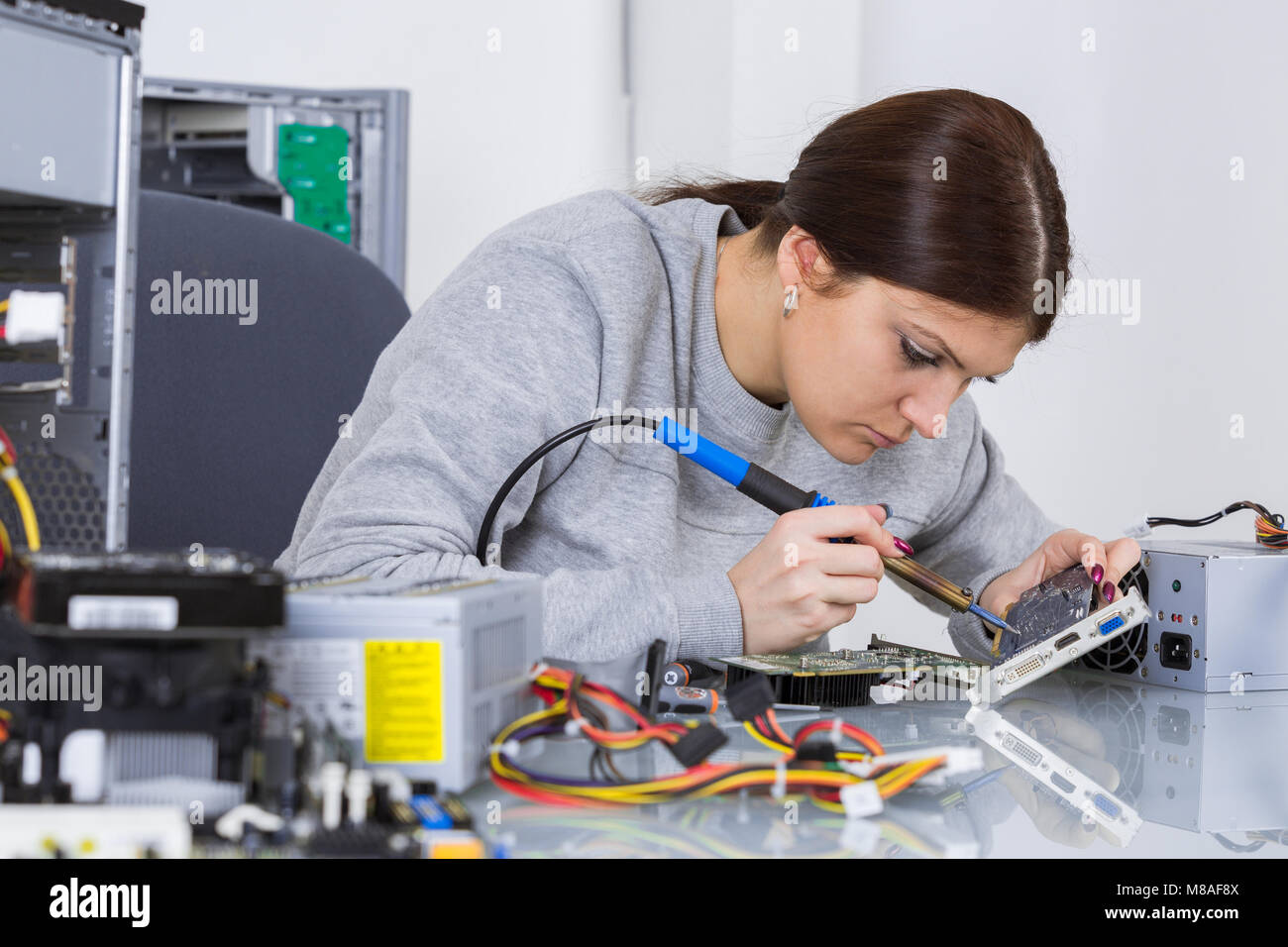Wire cables in place hi-res stock photography and images - Alamy