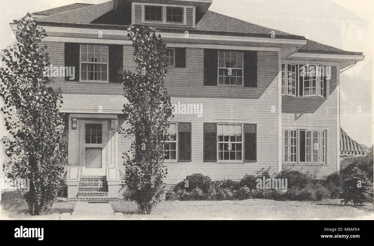 Features various house designs with floor plans hi-res stock ...