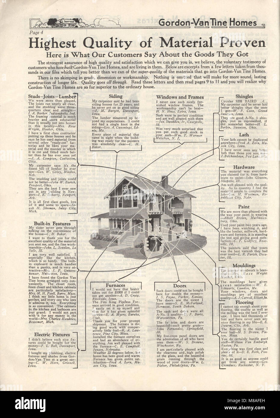 'Gordon-Van Tine Homes' (1921) documents the design and construction of ...