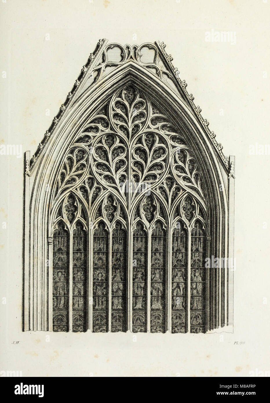 Decorative designs typical of gothic style hi-res stock photography and ...