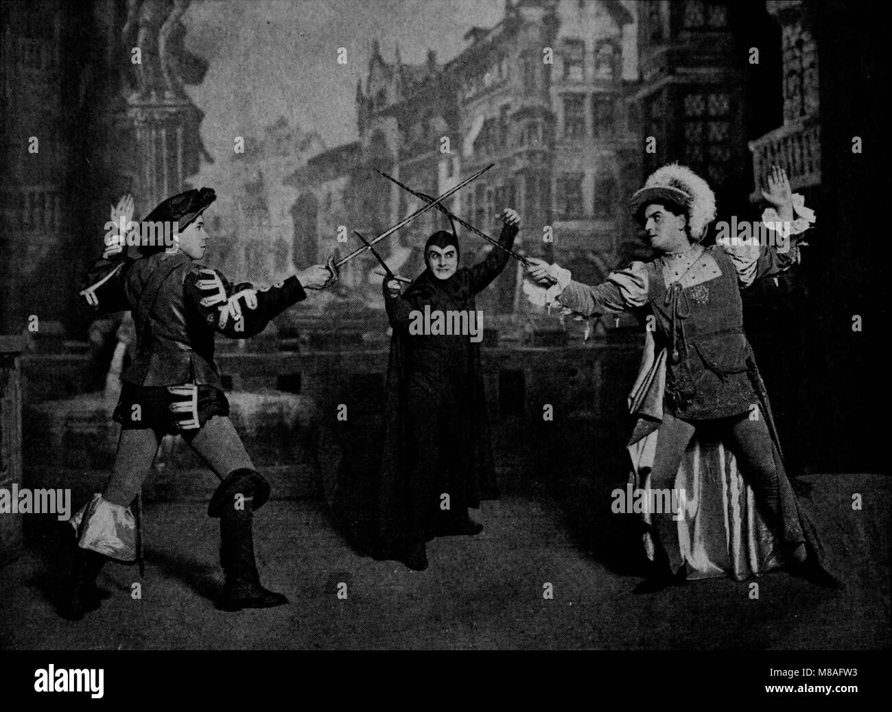 This excerpt from Gounod's opera *Faust* features Act IV's famous duel ...