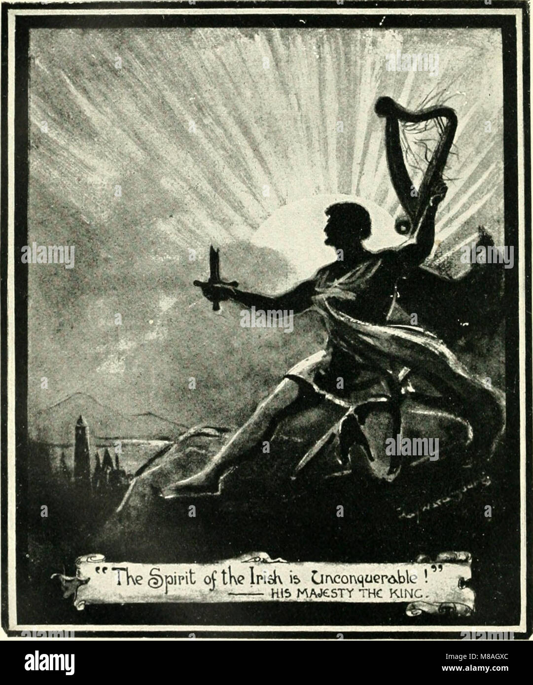 This 1920 work highlights prominent Irish figures who played ...