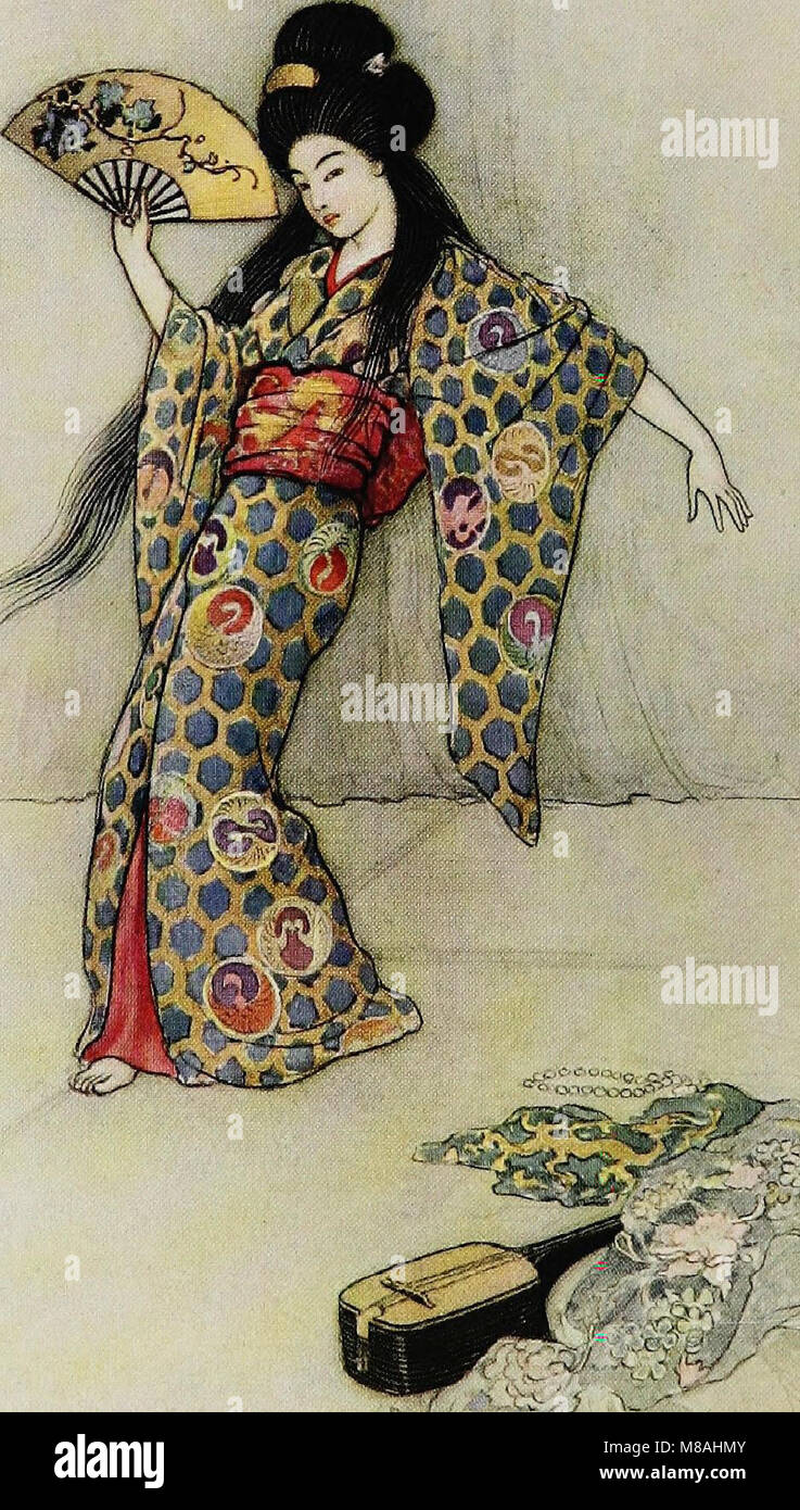 A 1910 collection of Japanese fairy tales, including stories centered ...