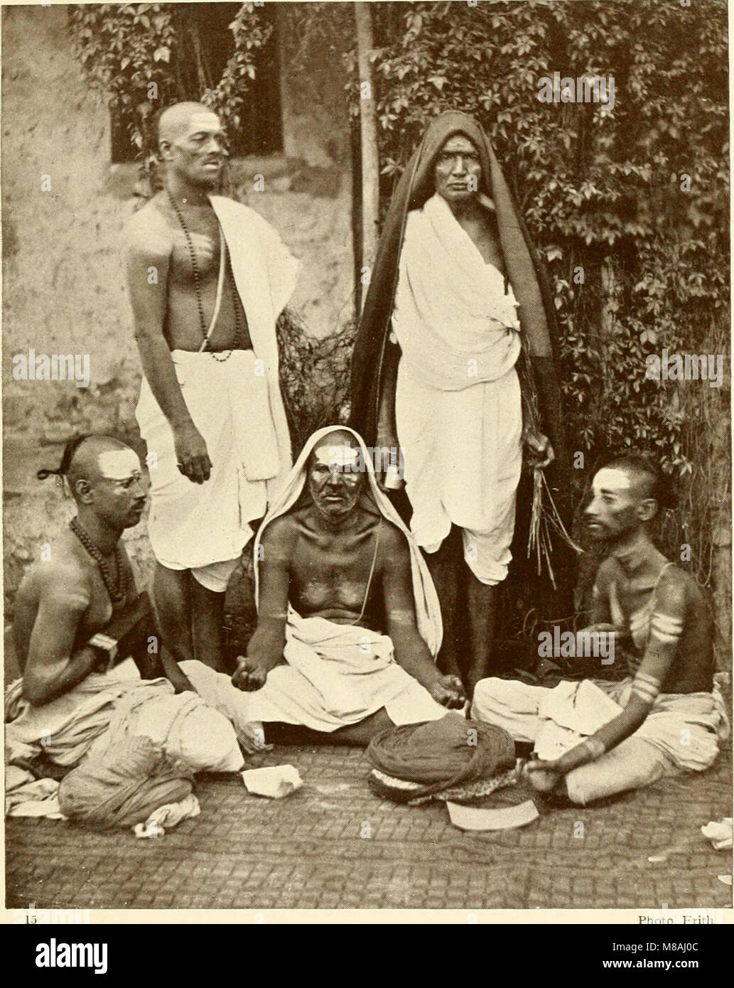 Group of Brahmins 1913 Stock Photo - Alamy