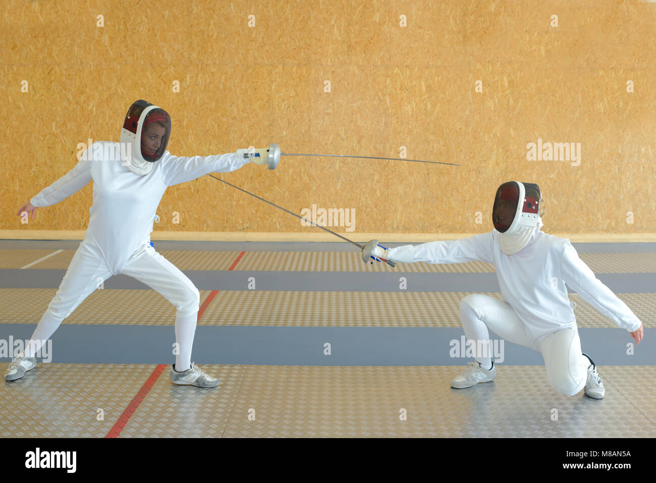 avoiding an attack Stock Photo - Alamy