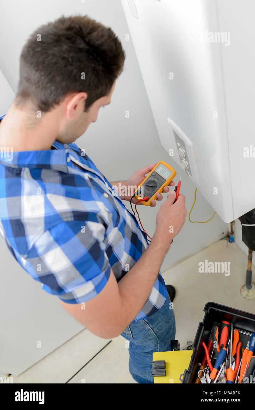 Measuring instrument for electrical amperage hi-res stock photography ...