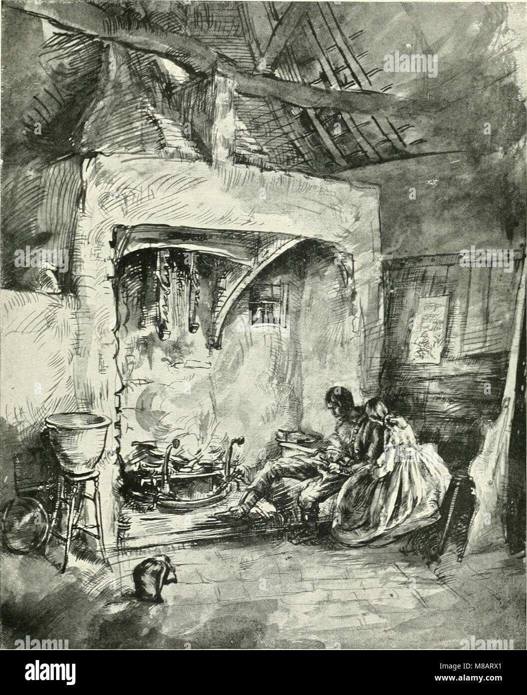 Hareton and his Cousin, by Edna Clarke Hill Stock Photo - Alamy