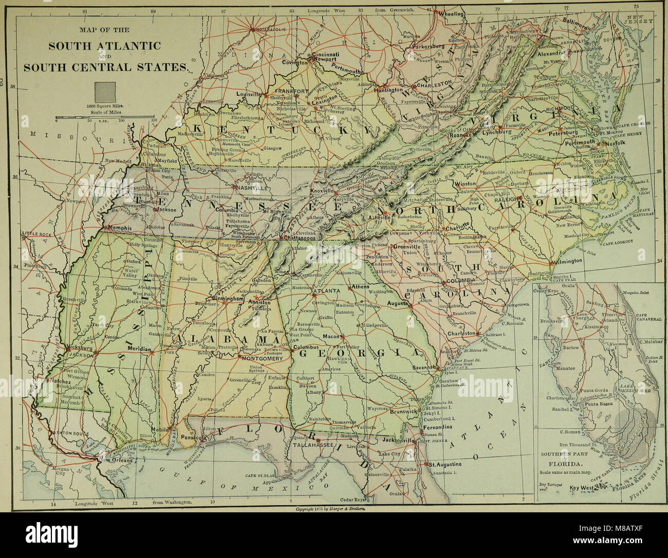 Harper's school geography (1885) (14586847377 Stock Photo - Alamy