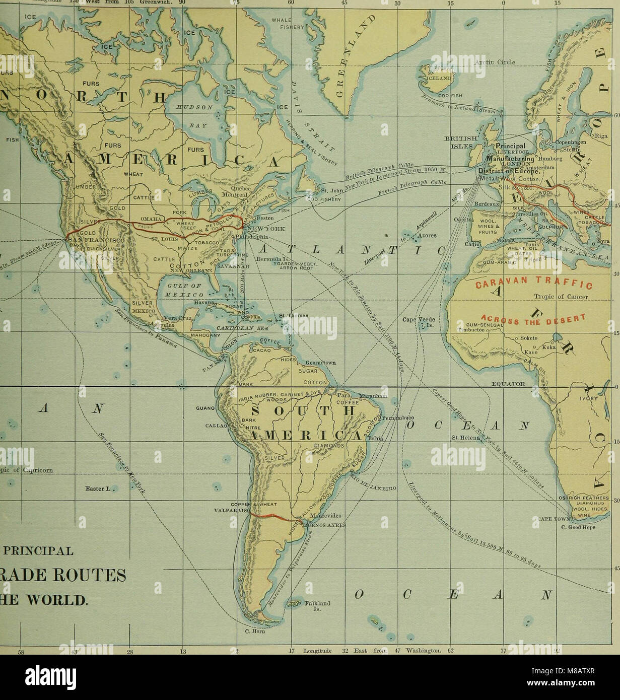 Harper's school geography (1885) (14750356706 Stock Photo - Alamy