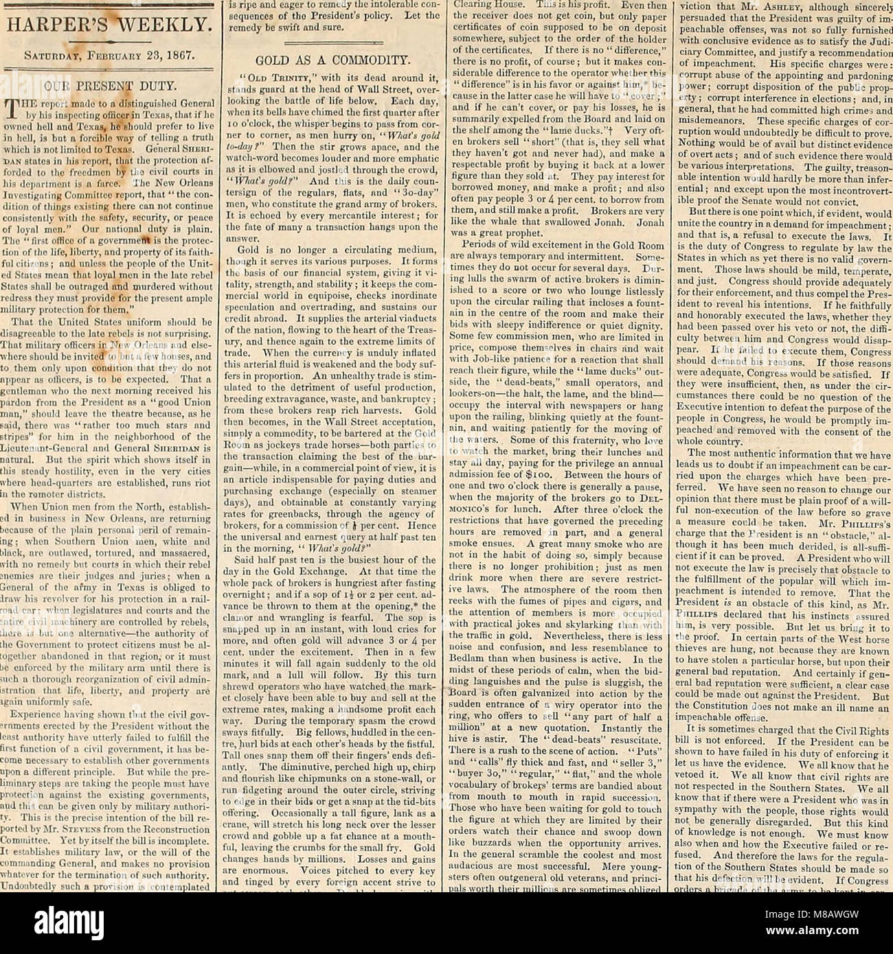 Harper's Weekly, published in 1857, is a notable American magazine that ...
