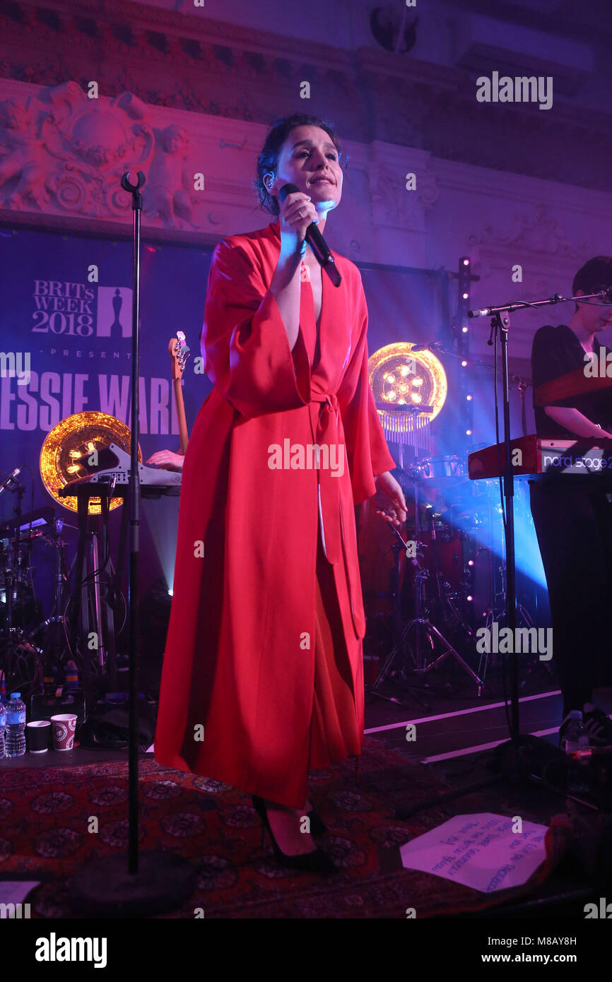 Jessie Ware performs at Bush Hall as part of the War Child campaign ...