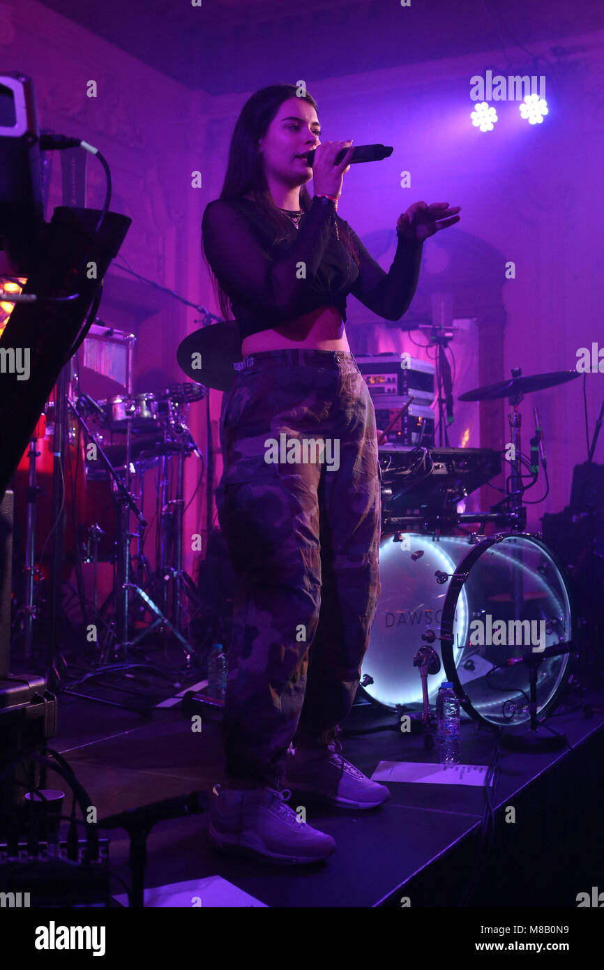 Liv Dawson performs at Bush Hall supporting Jessie Ware as part of the ...