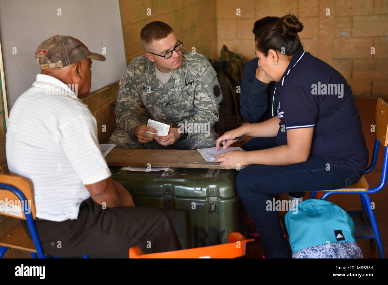 U.S. Army soldier Sgt. Joshua Noel a Joint Task Force-Bravo Medical ...
