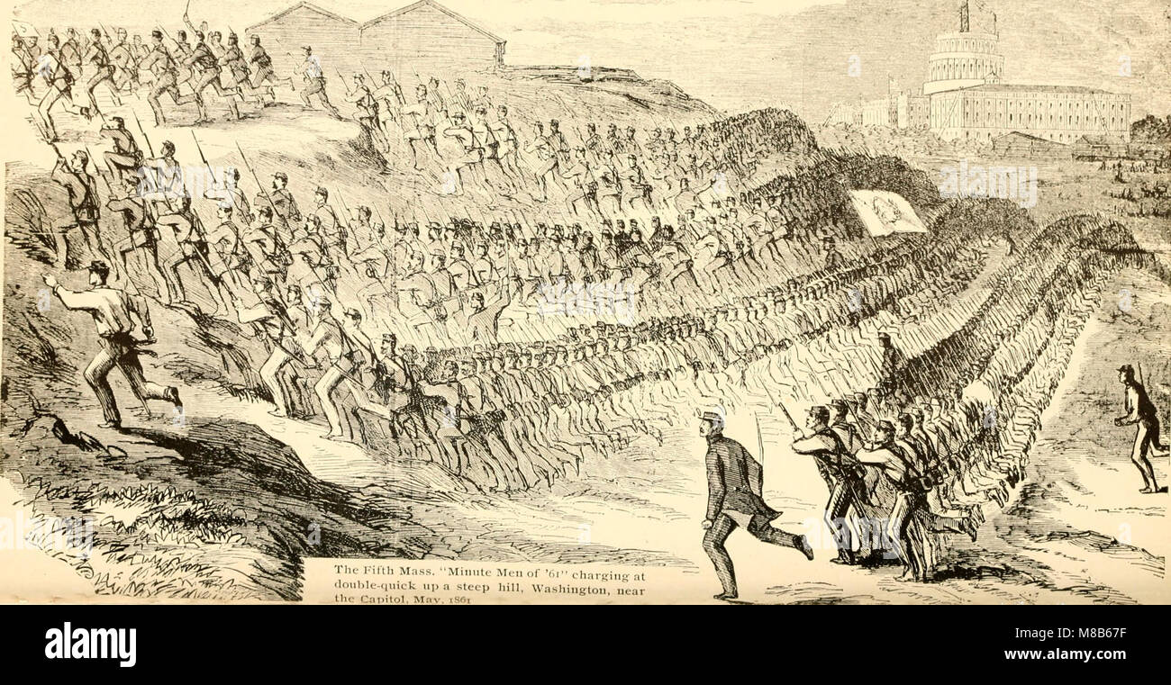 This historical account details the Massachusetts regiments, the Minute ...