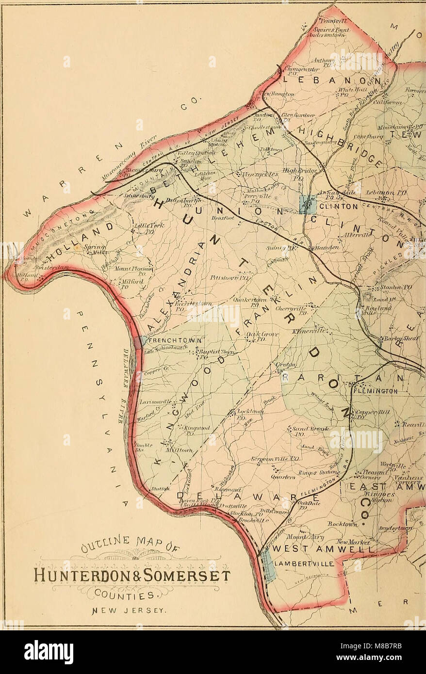 History of Hunterdon and Somerset counties, New Jersey - with ...