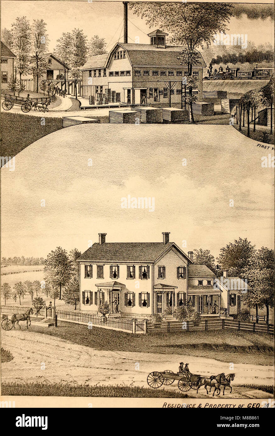 This historical account of Ingham and Eaton counties in Michigan ...