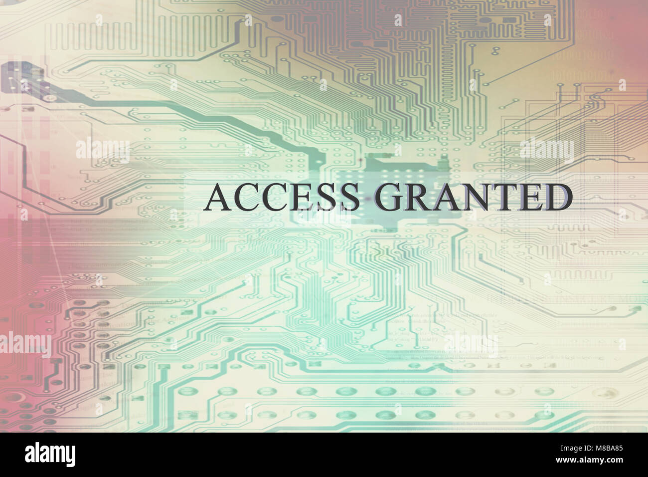 Access Granted screen and display Stock Photo - Alamy
