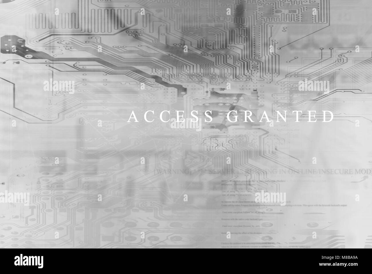 Access Granted screen and display Stock Photo - Alamy