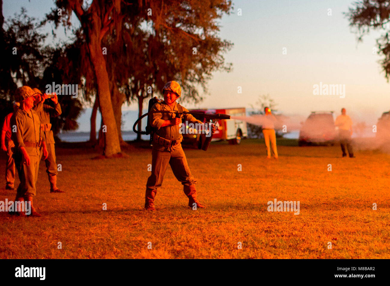 U.S. Marine Corps Brigadier General Austin E. Renforth, Commanding ...