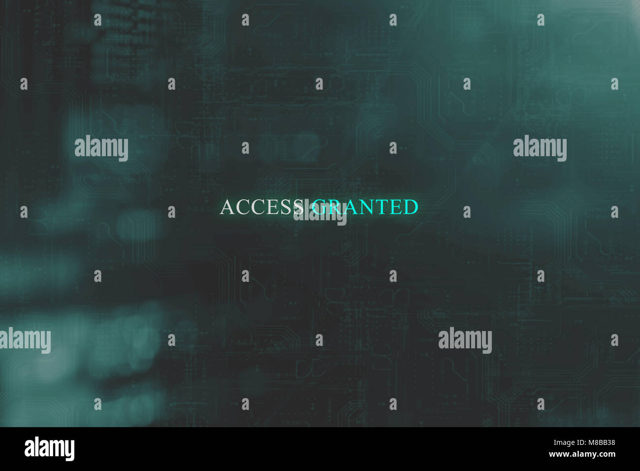 Access Granted screen and display Stock Photo - Alamy