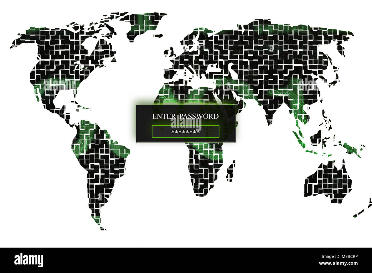 Computer code on digital screen Cut Out Stock Images & Pictures - Alamy