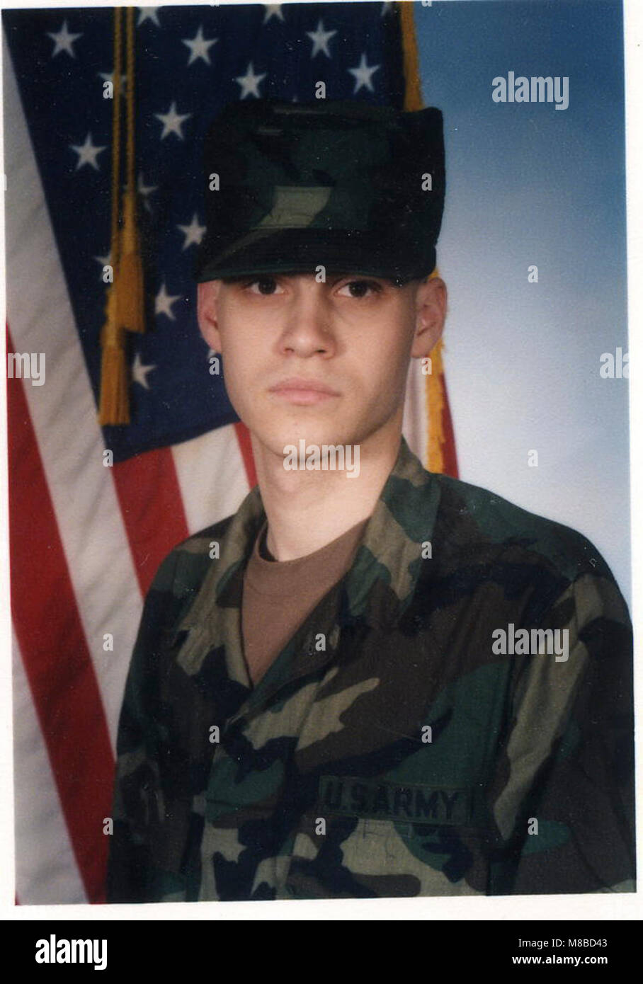 A picture of Command Sergeant Major Velez very first enlistment photo ...