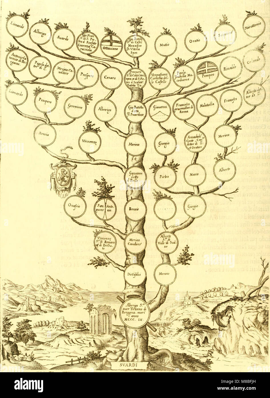 This 1580 work details the noble families of Naples, offering ...