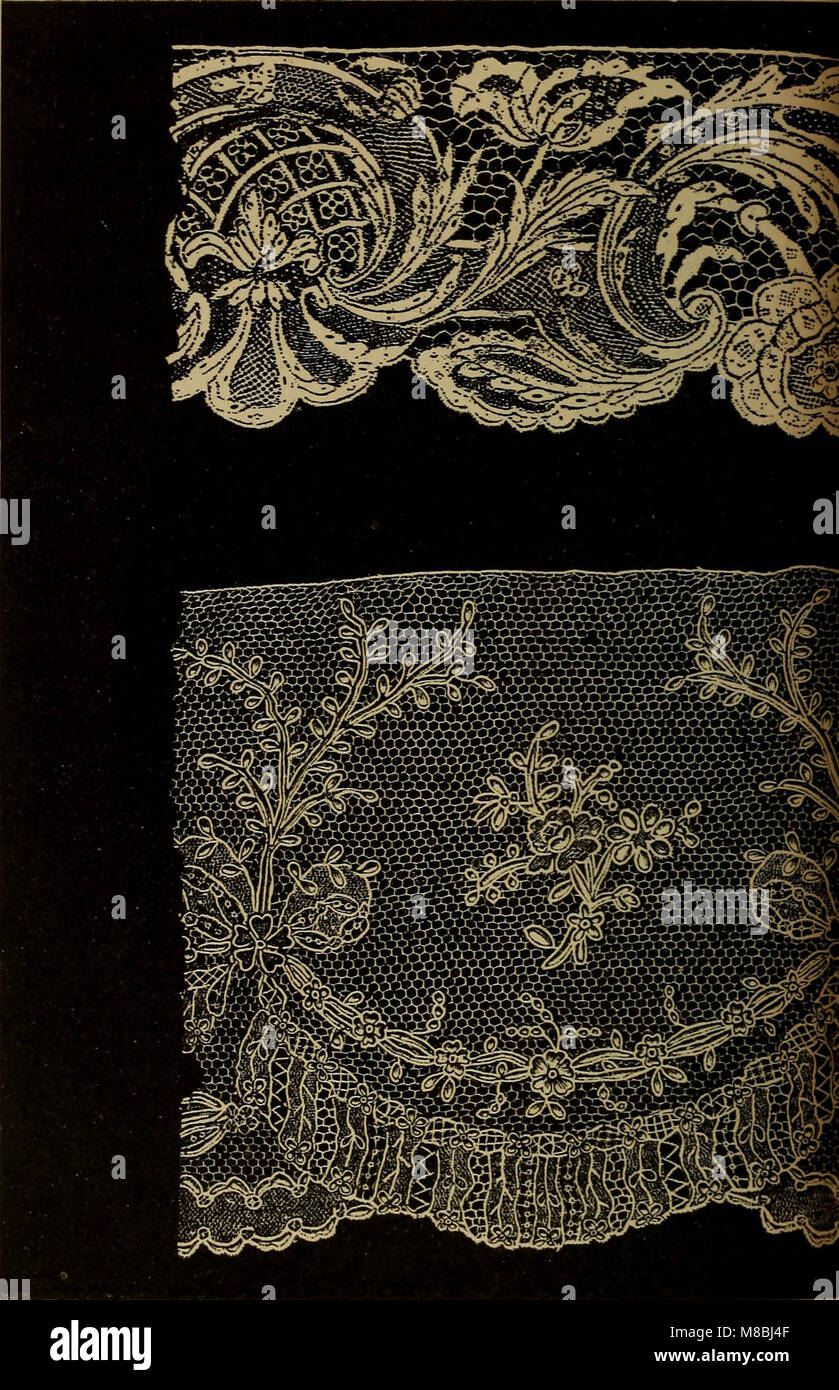This work explores the history and types of lace, both antique and ...