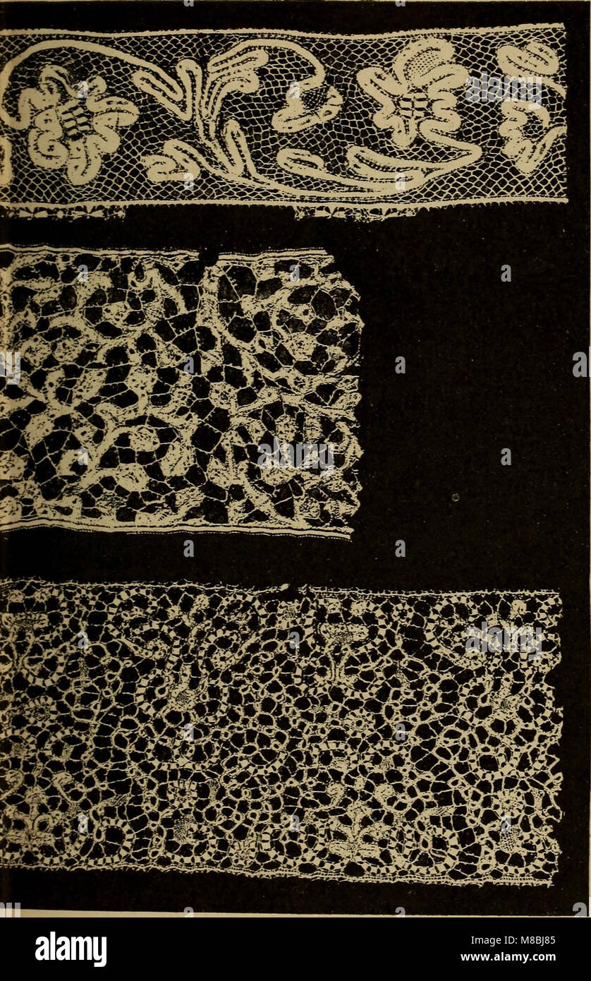 This work presents a collection of lace and guipure samples, both ...