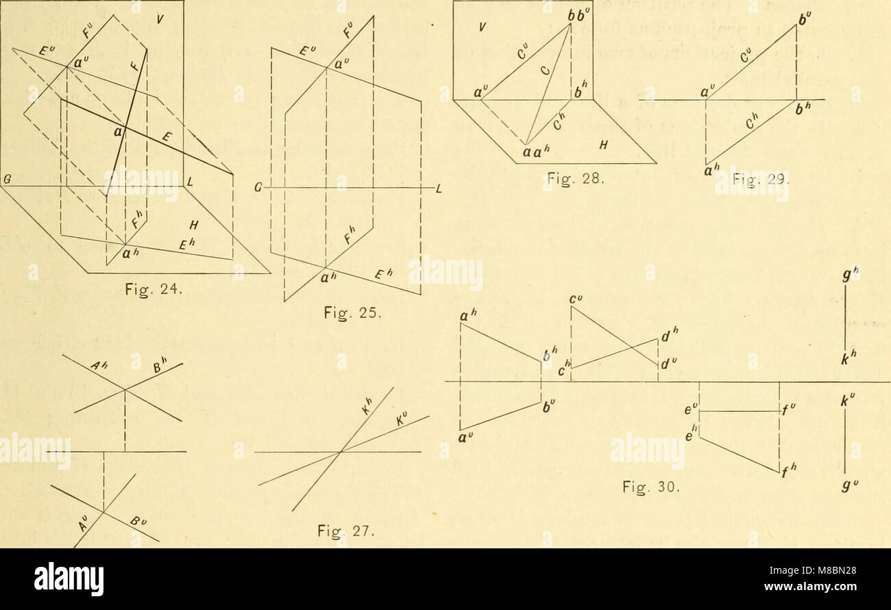 Descriptive geometry (1909) (14759417036 Stock Photo - Alamy