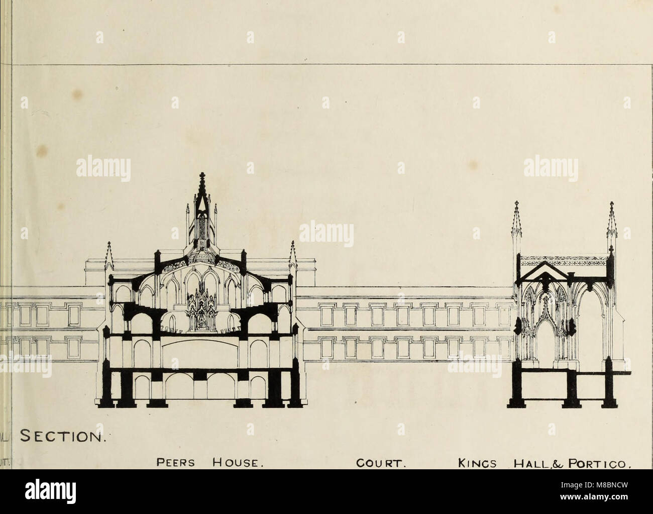 Designs for the proposed new Houses of Parliament - consisting of four ...