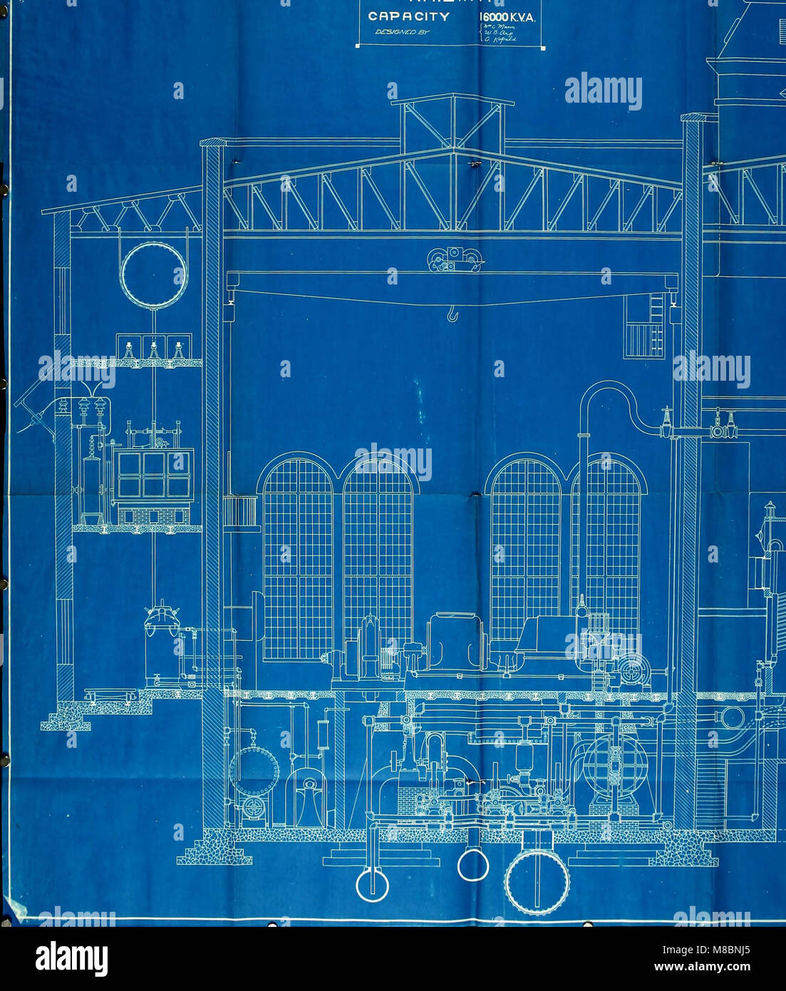 Design of a power plant for an interurban railway capacity 16,000 kVA ...
