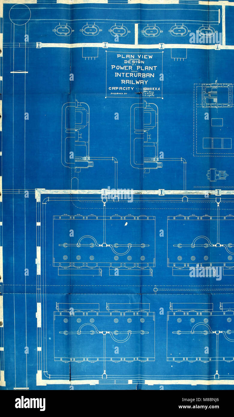 This 1913 document presents the design of a power plant for an ...
