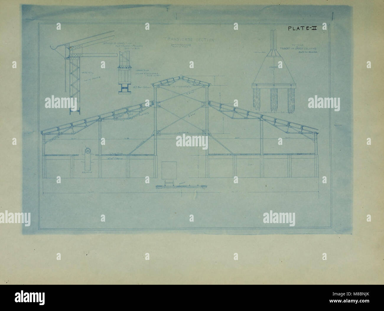 The 1901 publication discusses the design of a steel railroad warehouse ...