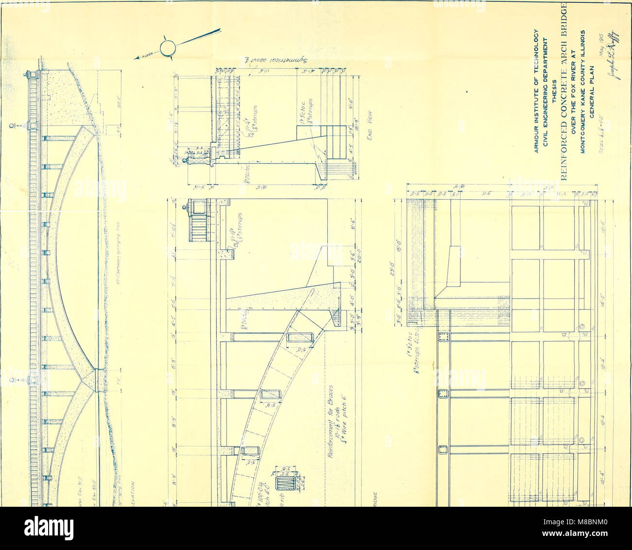 The 'Design of Reinforced Concrete Arch Highway Bridge' (1915) is an ...
