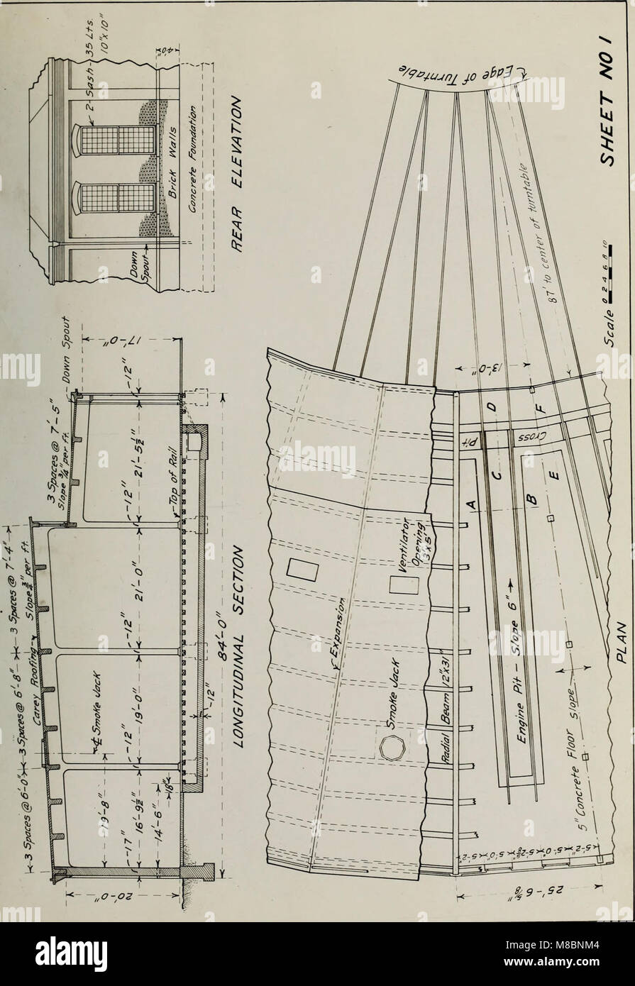 Design of reinforced concrete engine house (1909) (14758124191 Stock ...