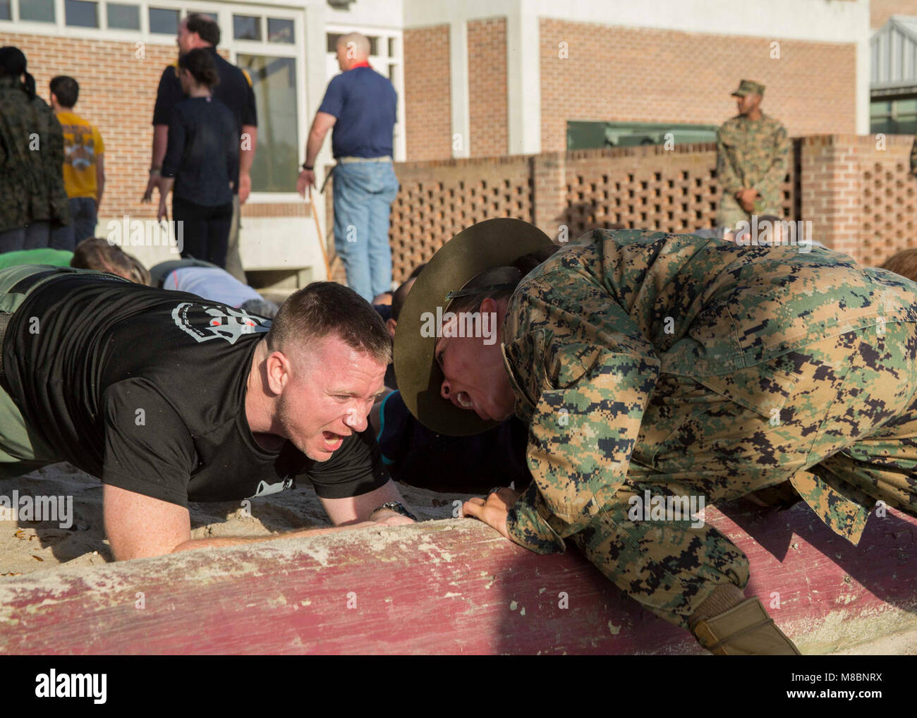 Gunnery Sergeant Hazzell Ramos, a drill instructor with Recruit ...